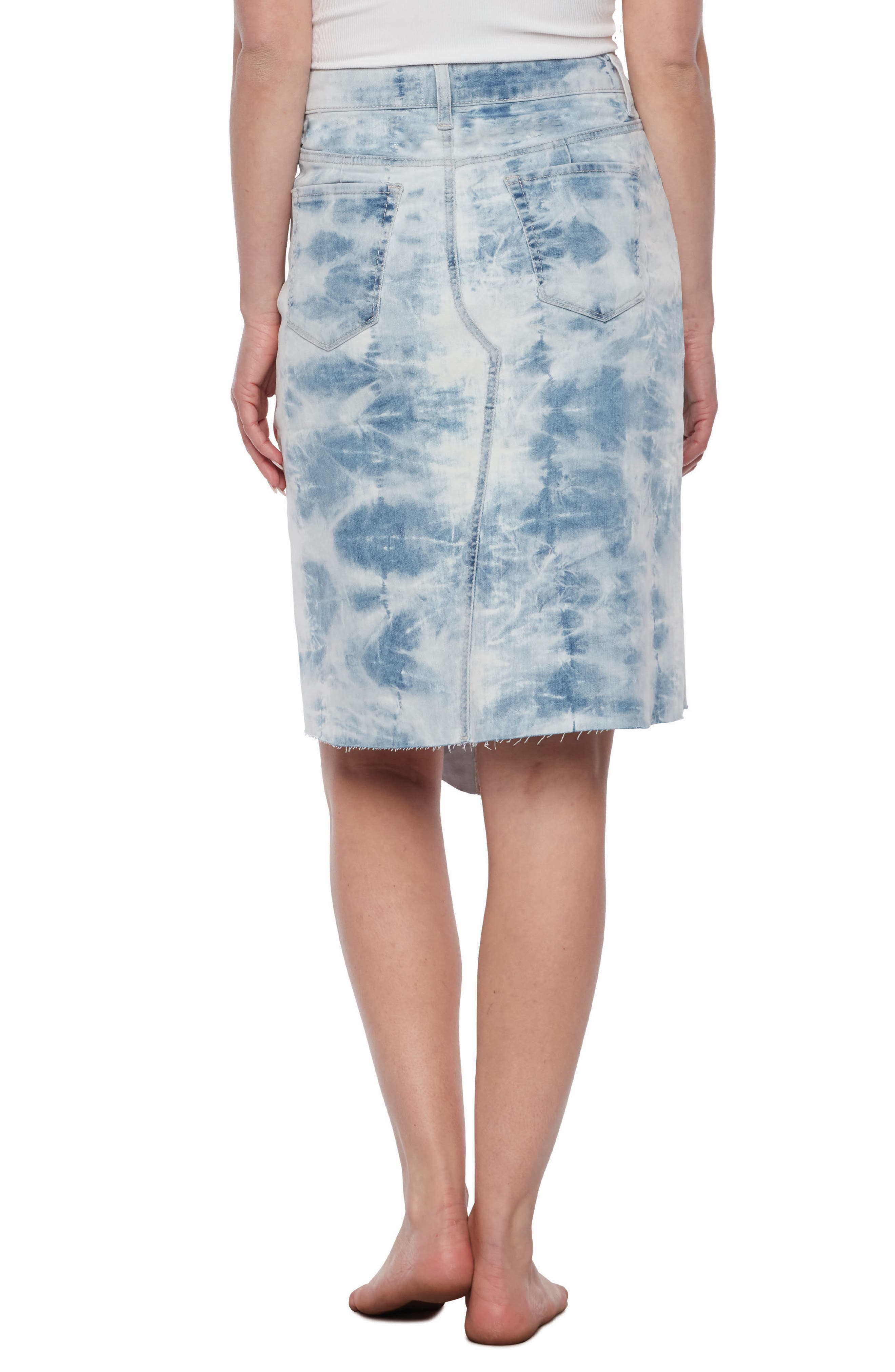 Wash Lab Denim Sally Jagged Denim Skirt | Nordstromrack