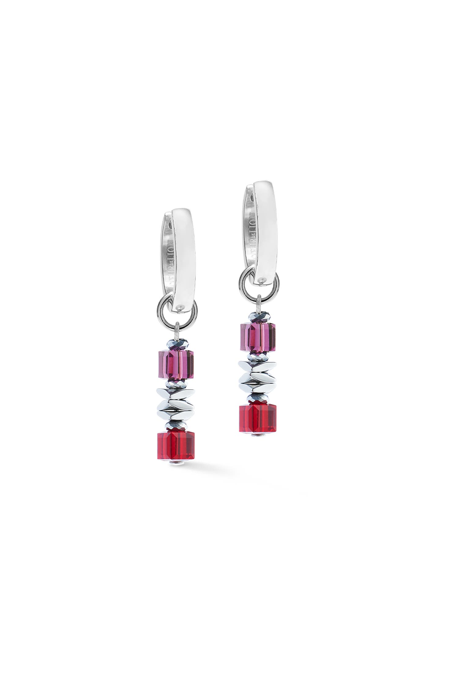 Wave Cube Flow Silver Hoop Earrings (Women) | Nordstrom