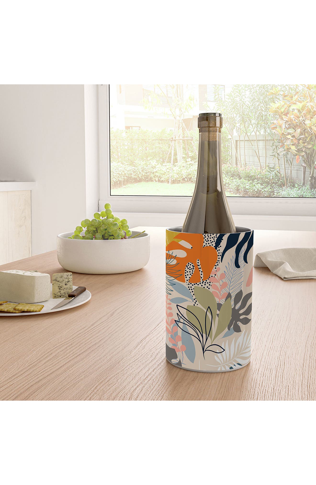Deny Designs Foliage Pattern Stainless Steel Wine Chiller | Nordstromrack