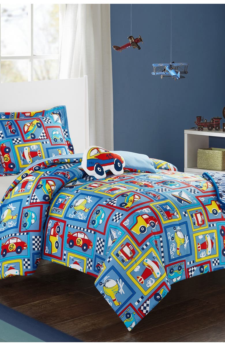 CHIC Full Nascar Fun "High Speed" Vehicles Theme Printed Comforter Set ...