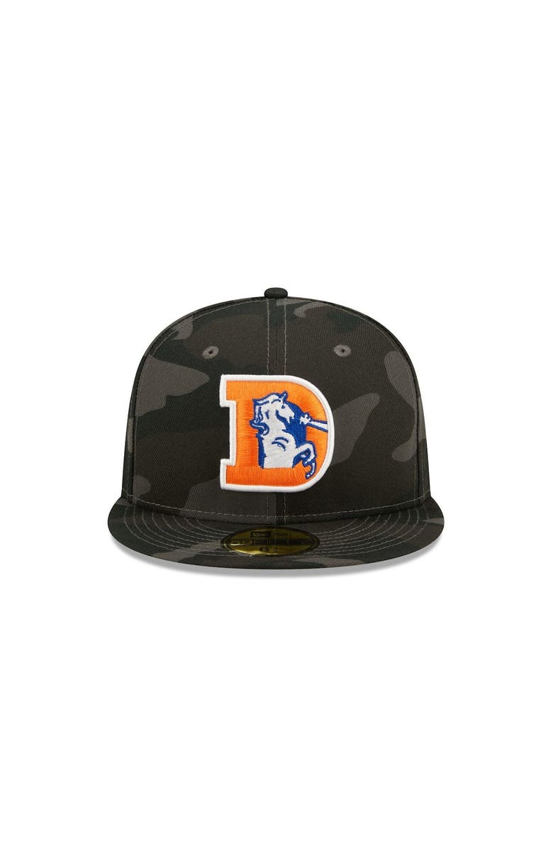 New Era Men's New Era Black Denver Broncos Throwback Logo Camo 59FIFTY ...