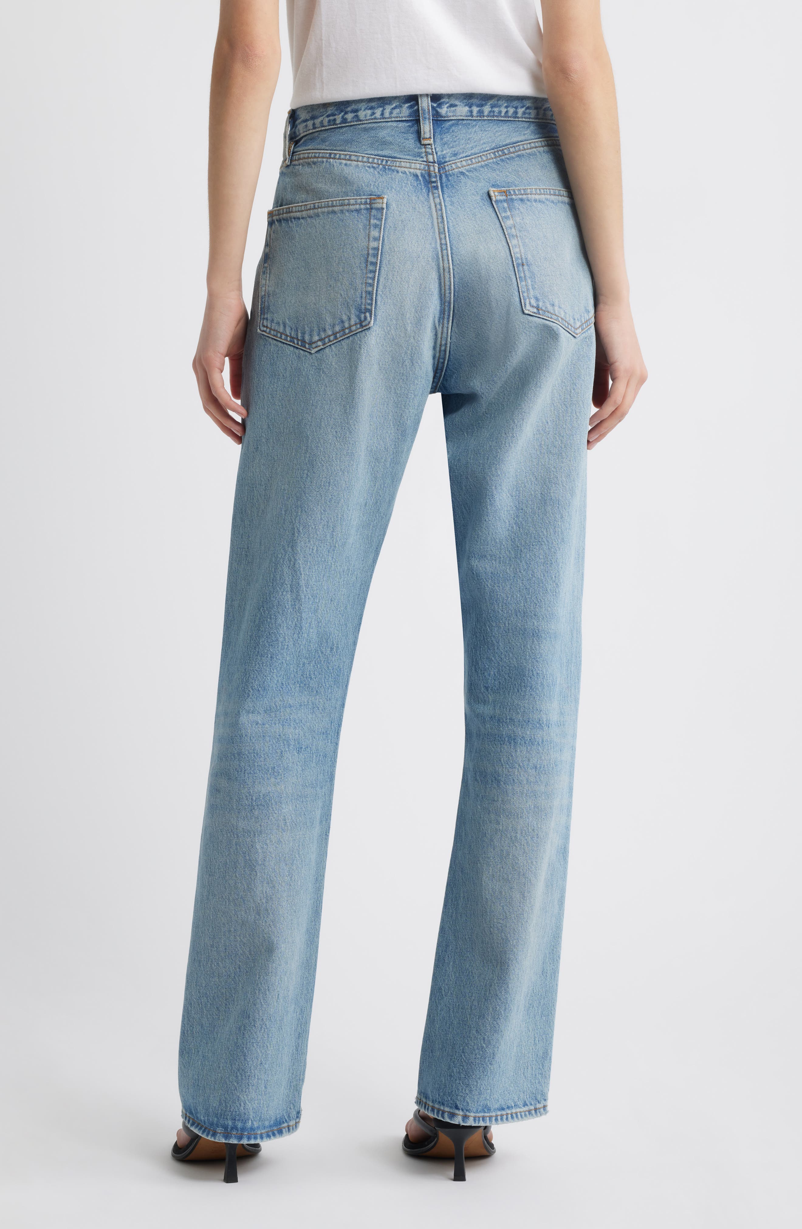 FRAME The Vertical High Waist Relaxed Straight Leg Jeans | Nordstromrack