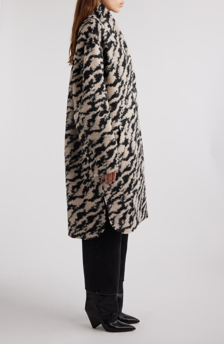 Isabel Marant Étoile Felexia Abstract Print Virgin Wool Blend Coat ...