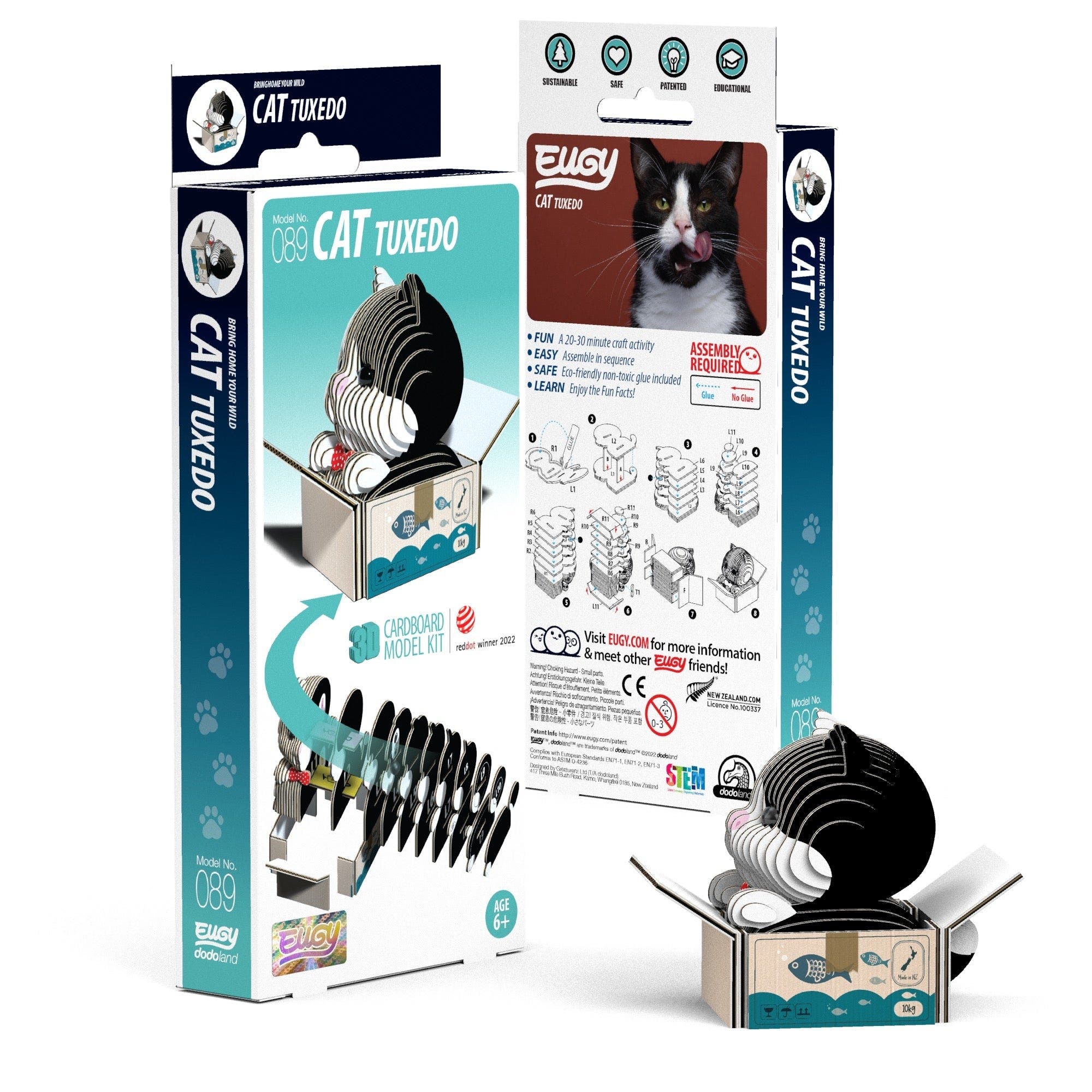 Eugy Puzzles Cat - Tuxedo 3D Puzzle | Nordstrom