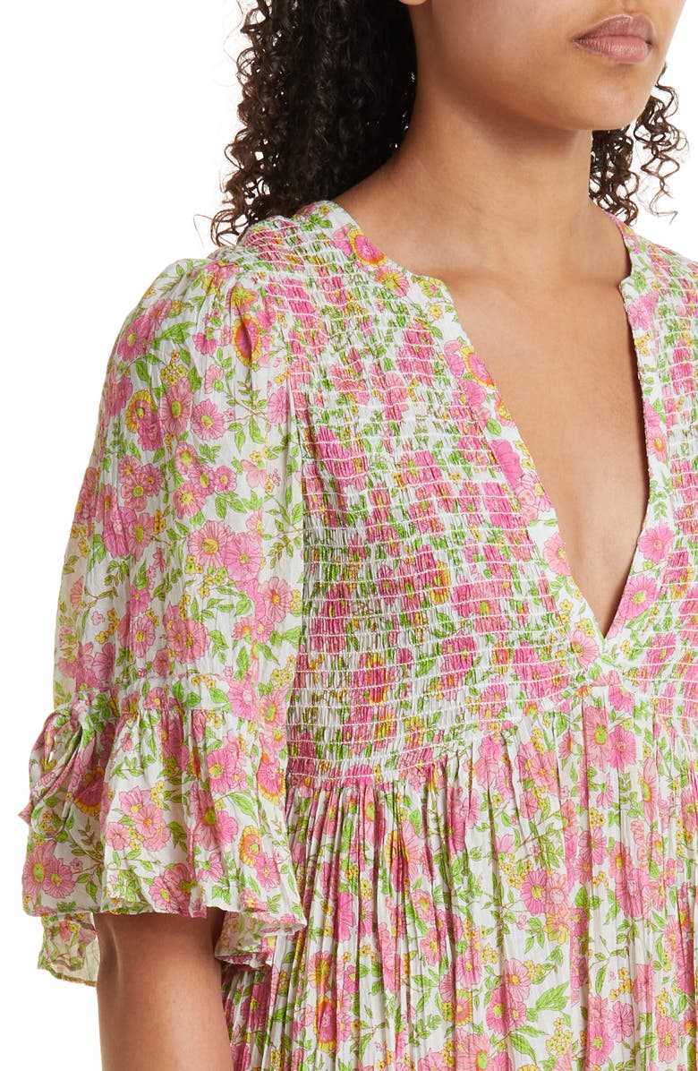 byTiMo Twisted Floral Tiered Ruffle Cotton Maxi Dress | Nordstromrack
