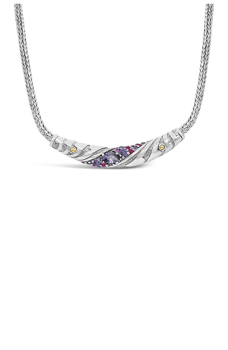 DEVATA Genuine 18K Gold & Sterling Silver Bali Filigree Curved Station ...