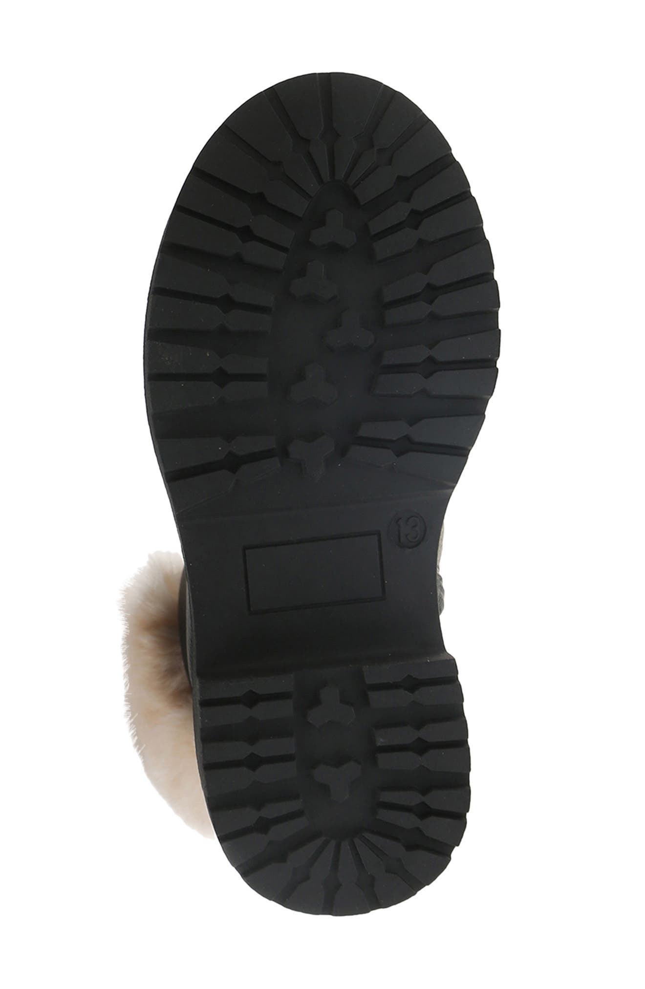 Vince Camuto Faux Fur Cuff Lace-Up Boot | Nordstromrack