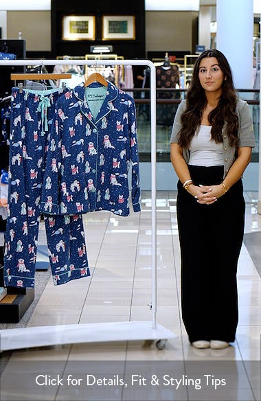 PJ Salvage Print Flannel Pajamas | Nordstromrack