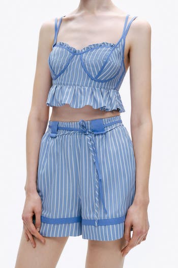 Nocturne Lace-Up Mini Shorts | Nordstrom