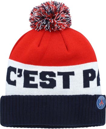 Nike Men's Nike Navy/Red Paris Saint-Germain Classic Stripe Cuffed Knit ...