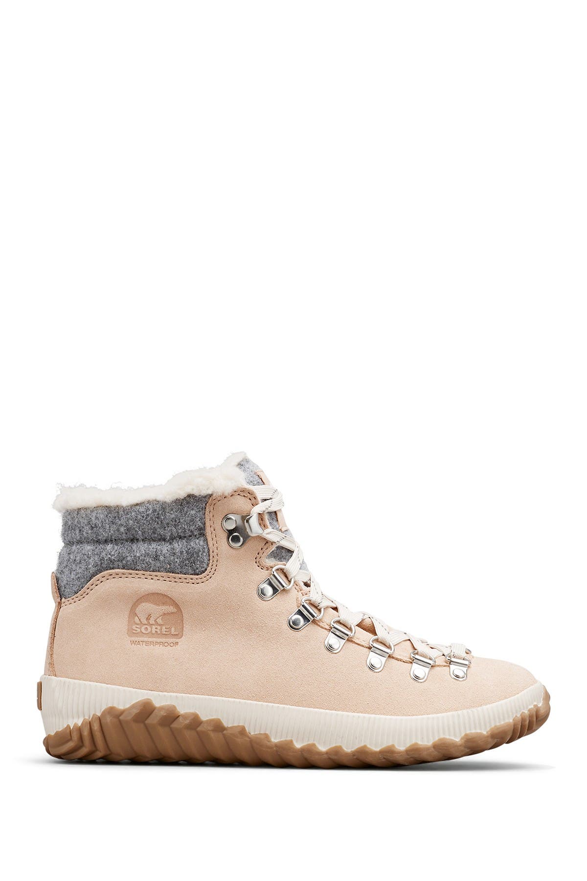 SOREL Out 'N About Plus Conquest Faux Shearling Lined Waterproof Lace ...