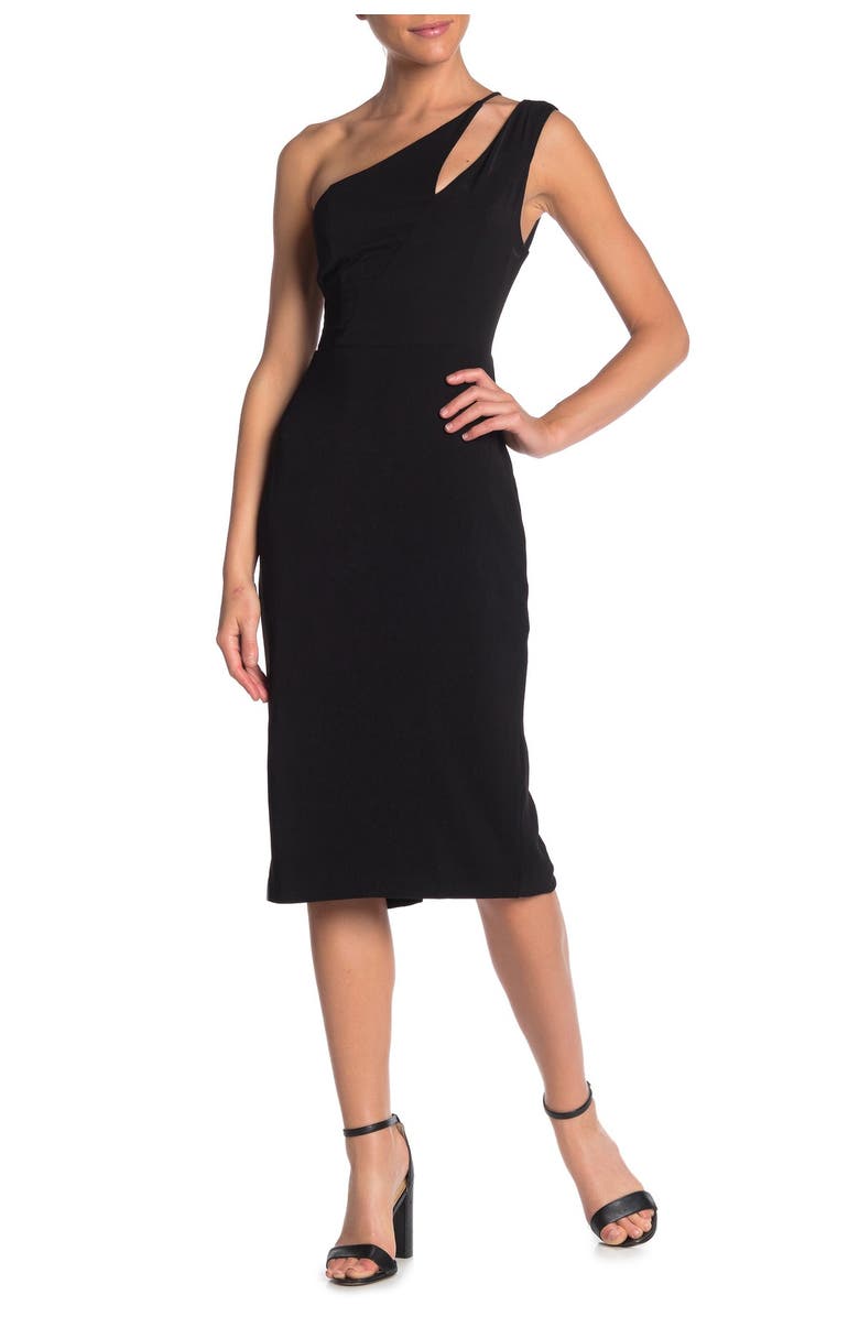 Do + Be Collection Asymmetrical Shoulder Midi Dress | Nordstromrack