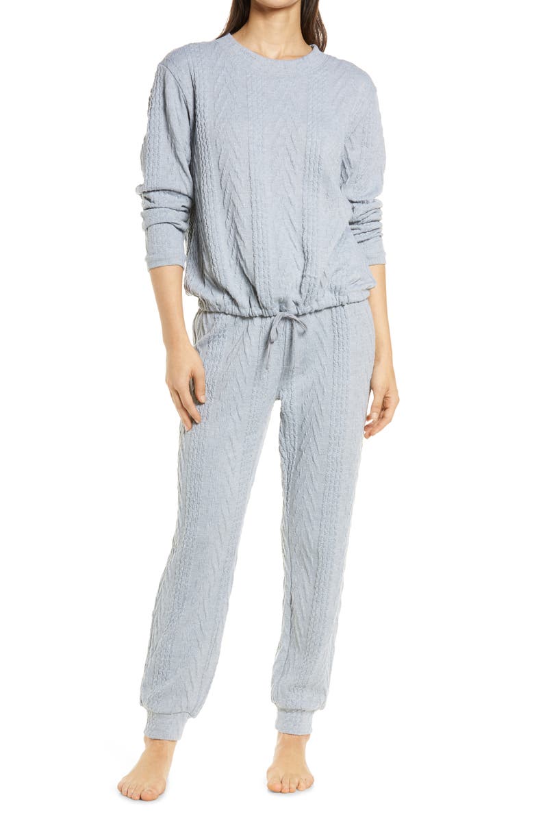 Splendid Ellie Cable Jacquard Pajamas | Nordstromrack
