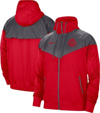 Nike Men's Nike Scarlet Ohio State Buckeyes Windrunner Full-Zip Jacket ...