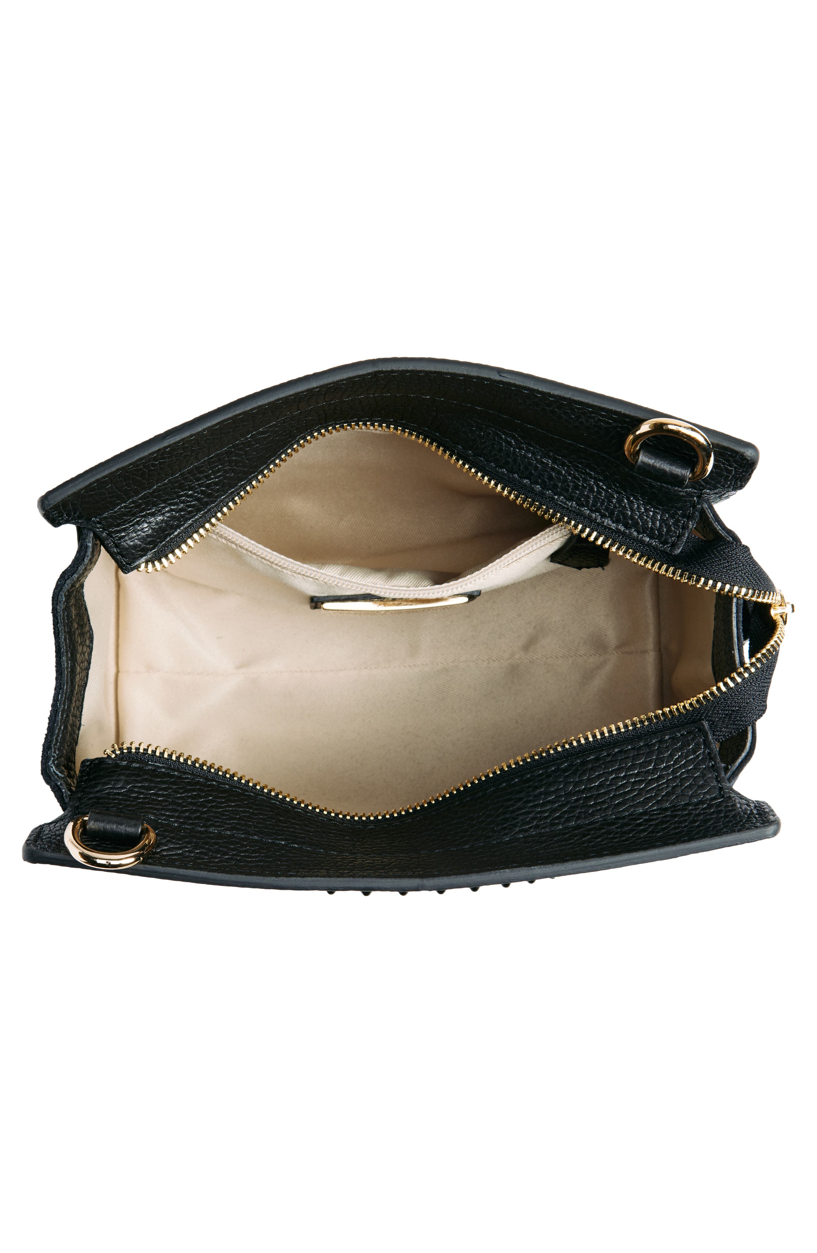 VALENTINO BY MARIO VALENTINO Kiki Rock Stud Leather Crossbody Bag ...