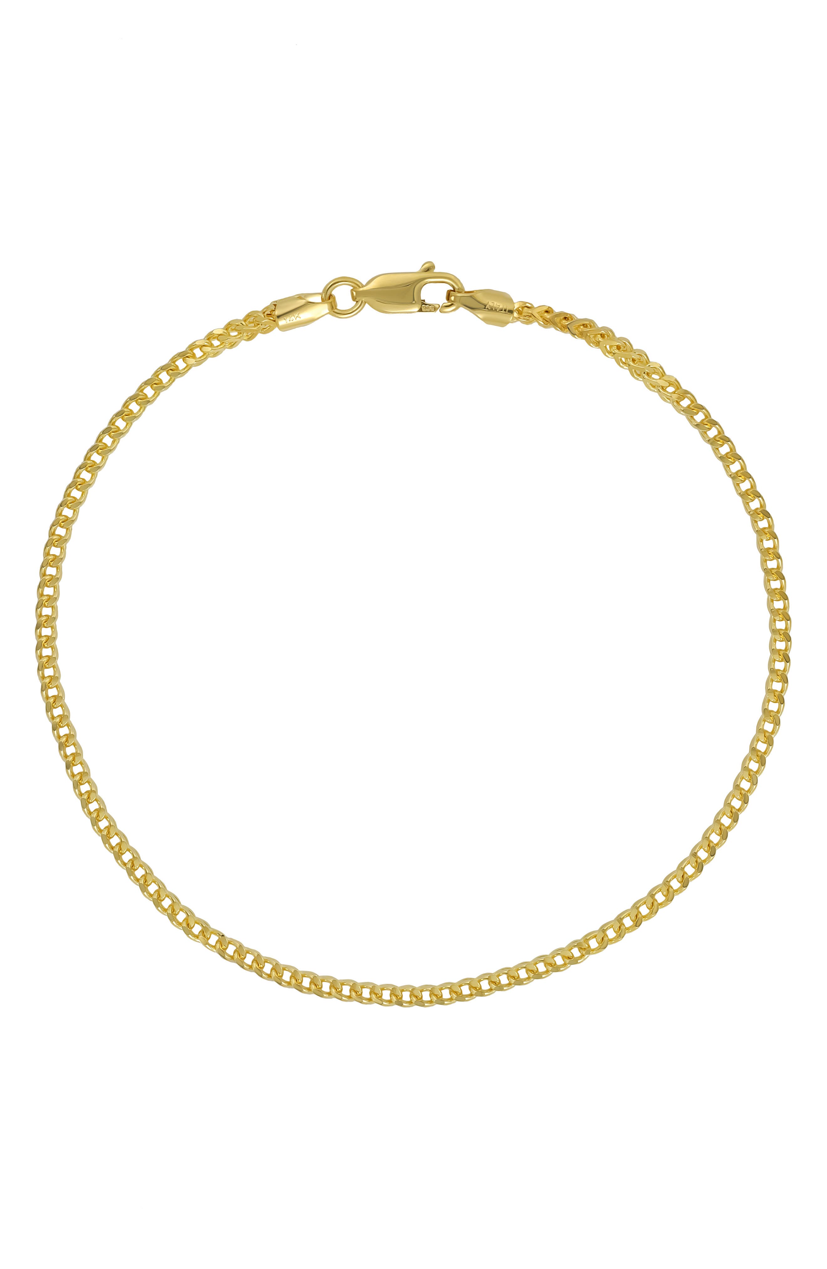 Bony Levy Men's 14K Gold Curb Chain Bracelet | Nordstrom