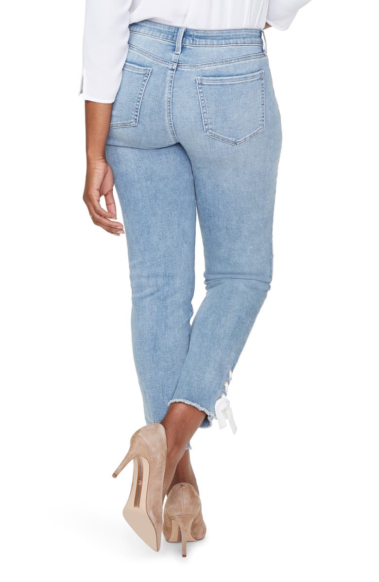 Curves 360 by NYDJ High Waist Lace-Up Ankle Slim Straight Leg Jeans ...