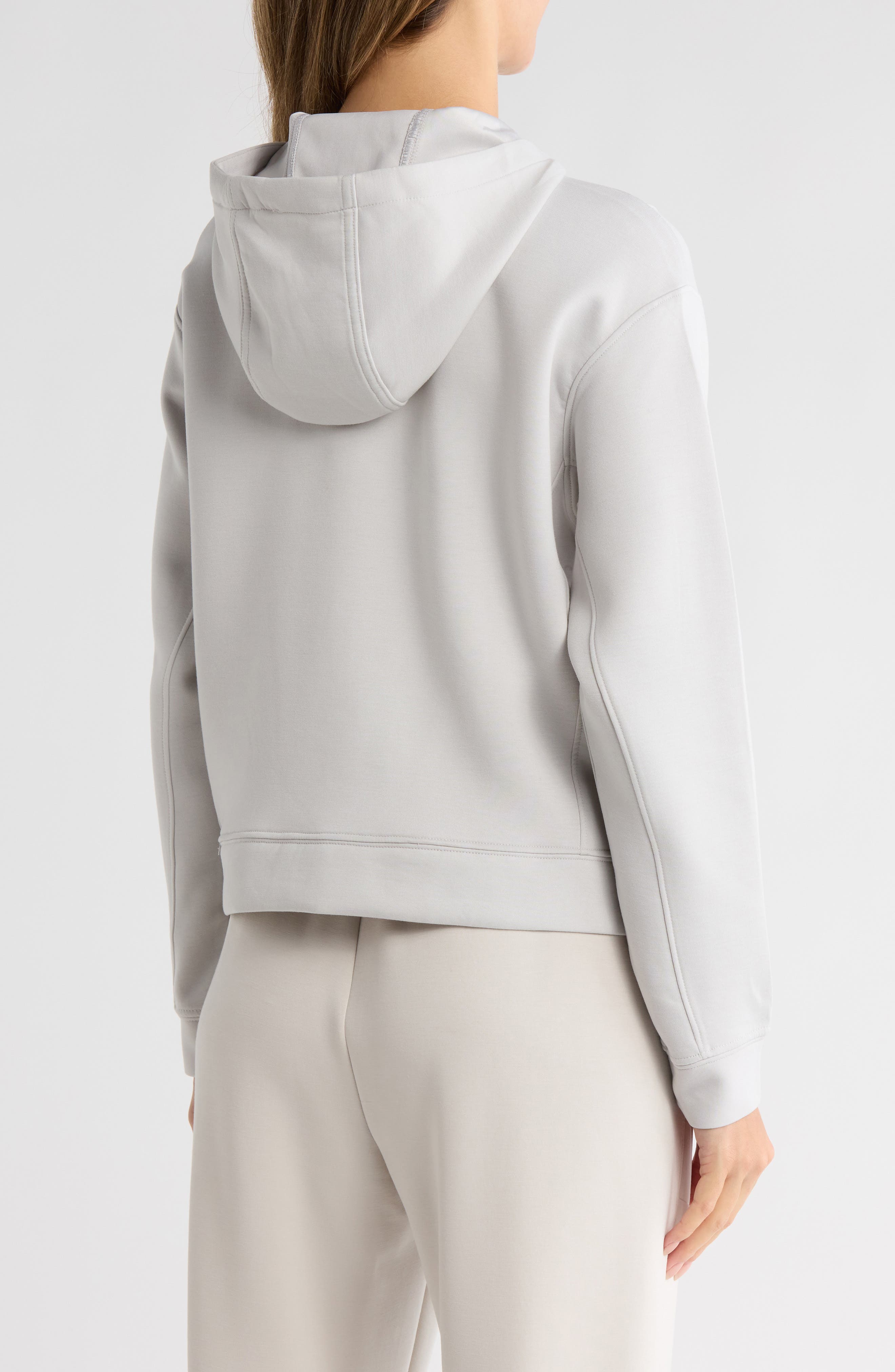 APANA Stellar Scuba Knit Quarter Zip Hoodie | Nordstromrack