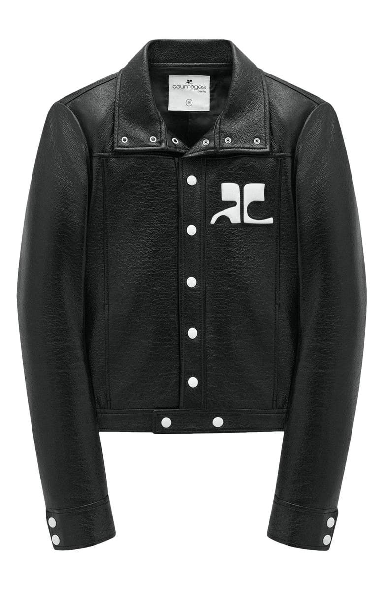 Courrèges Logo Patch Vinyl Jacket | Nordstromrack