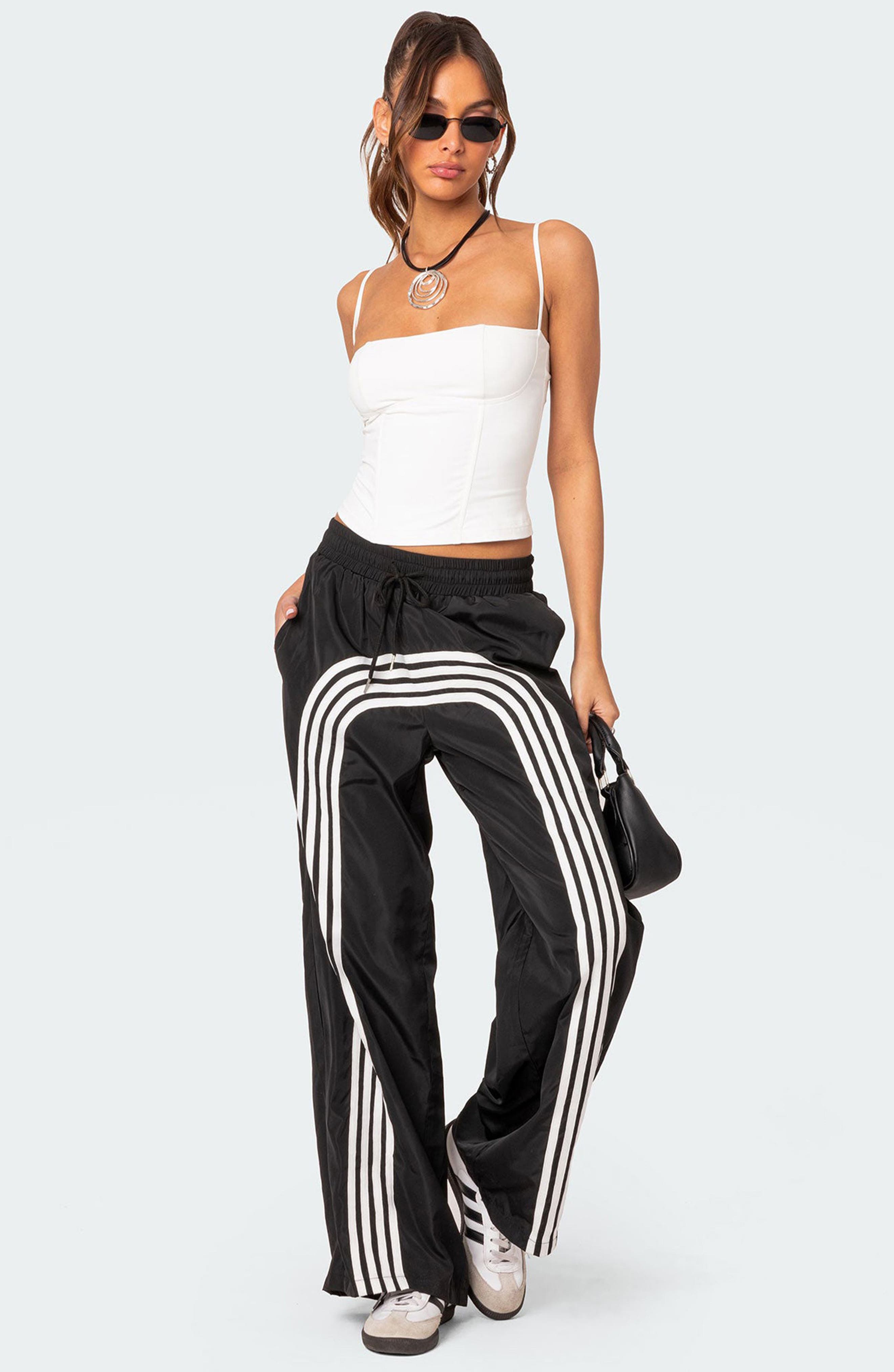 EDIKTED Wilda Stripe Track Pants | Nordstrom
