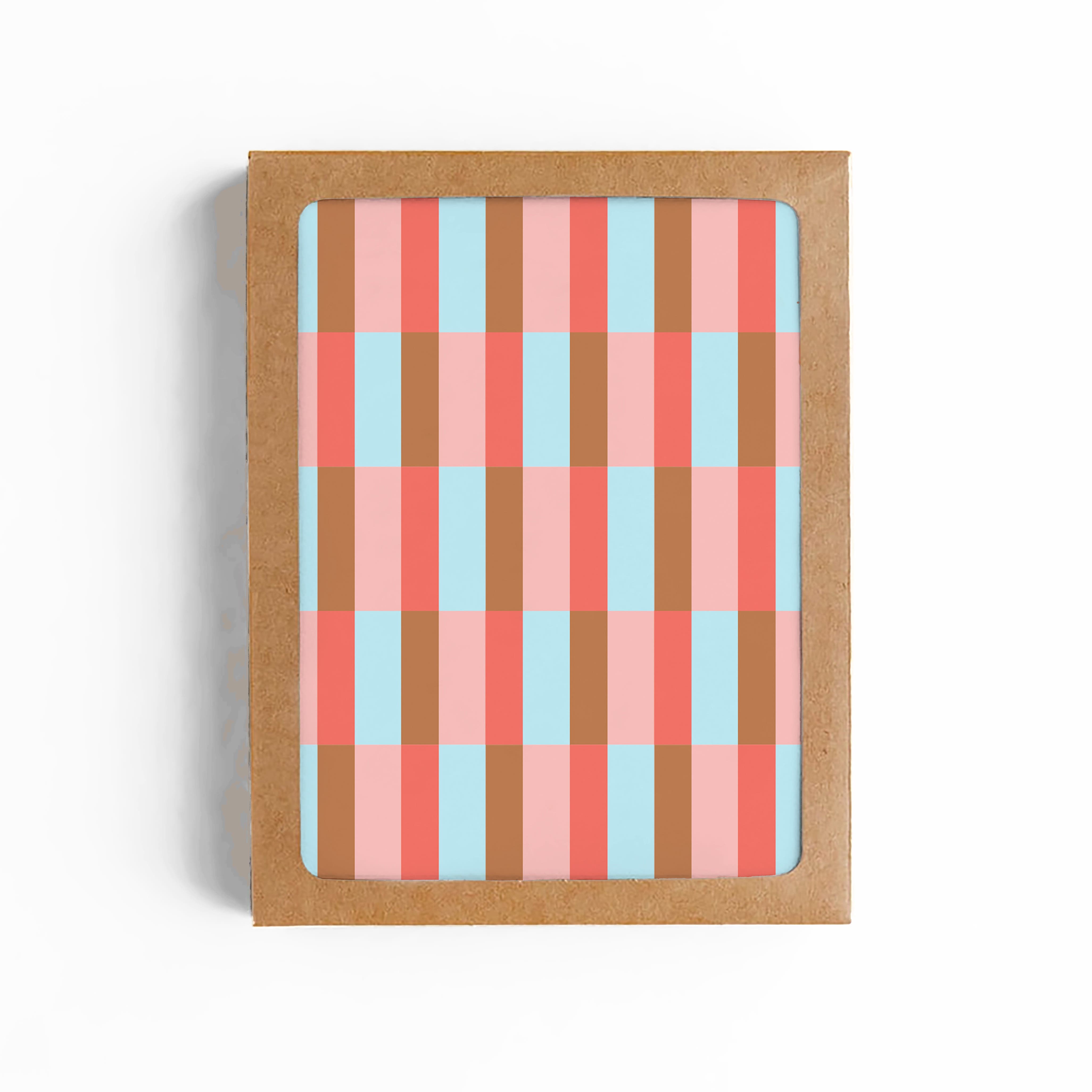 Retro Striped Checkerboard Blank Card-Boxed Set of 8 | Nordstrom