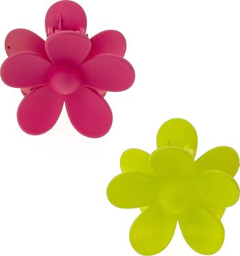 Ettika 2-Pack Assorted Daisy Claw Hair Clips | Nordstrom