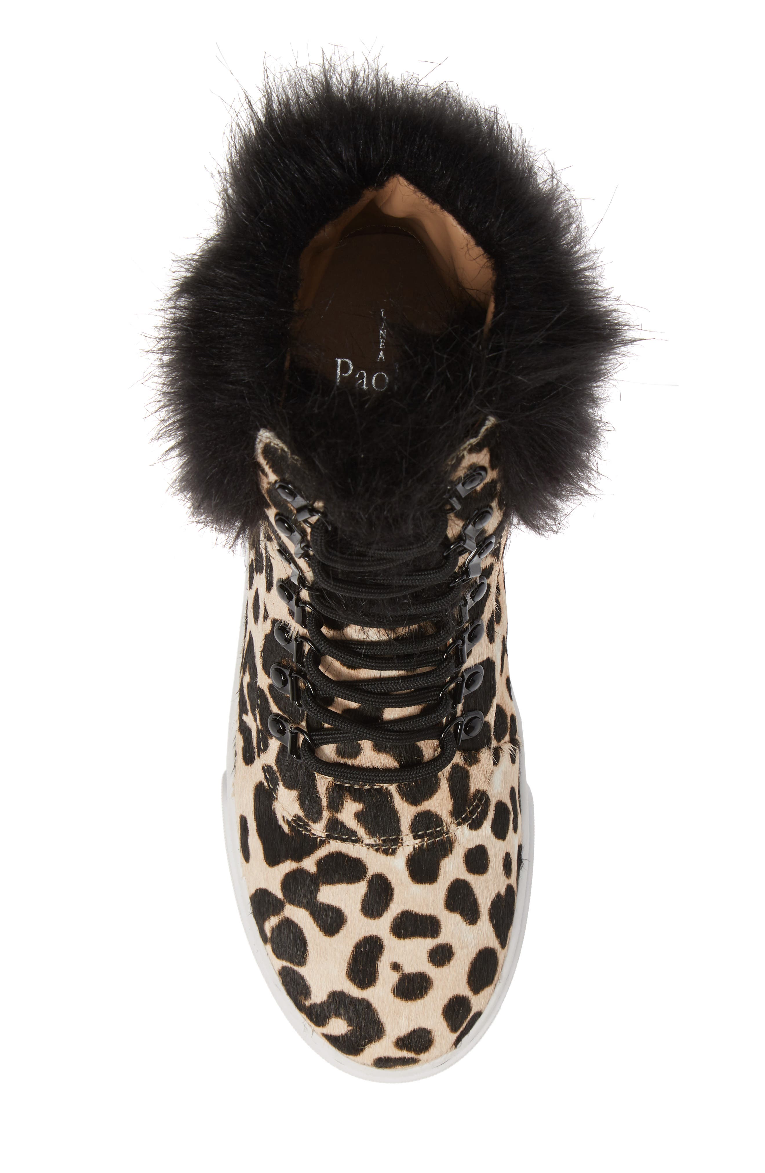 Linea Paolo Gigi Genuine Calf Hair & Faux Fur High Top Sneaker ...