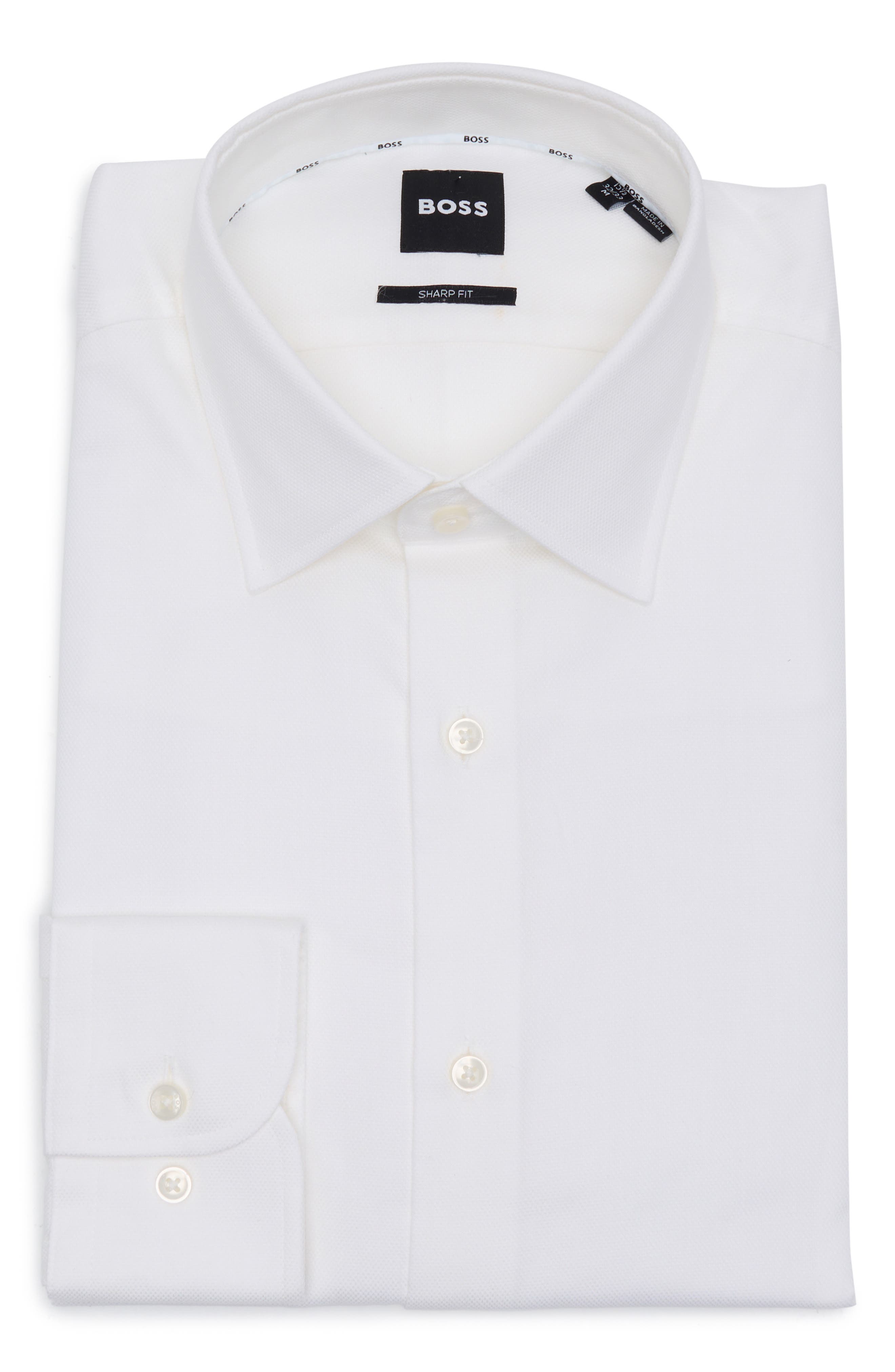 BOSS Max Kent Sharp Fit Cotton Dress Shirt | Nordstromrack
