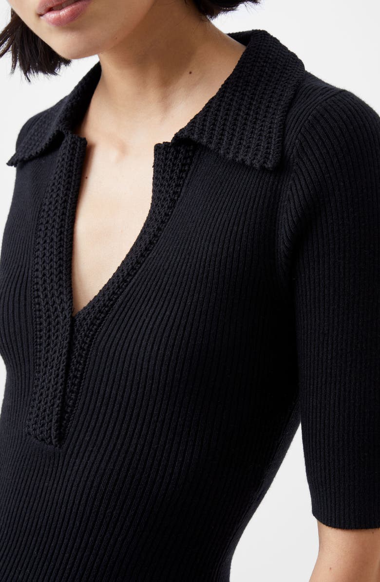 French Connection Cosysoft Polo Rib Midi Sweater Dress | Nordstrom