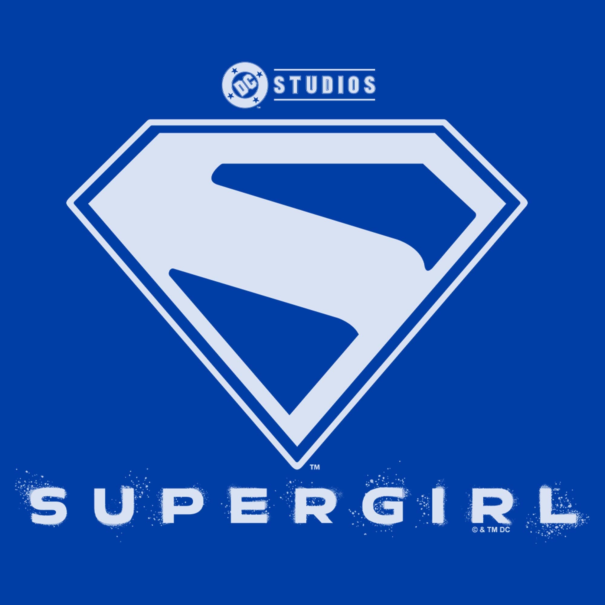 Supergirl Men's Supergirl Official Shield White Logo Graphic T-Shirt ...