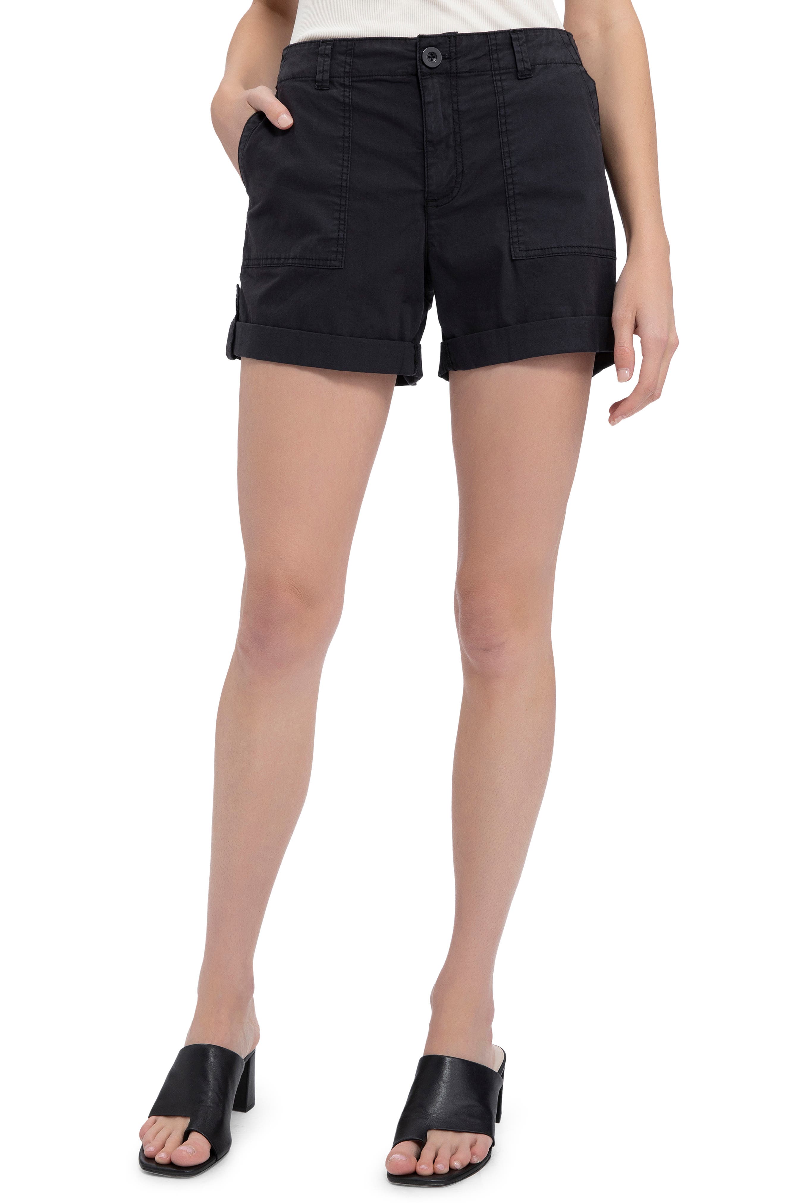 Sanctuary Switchback Cuff Shorts | Nordstrom