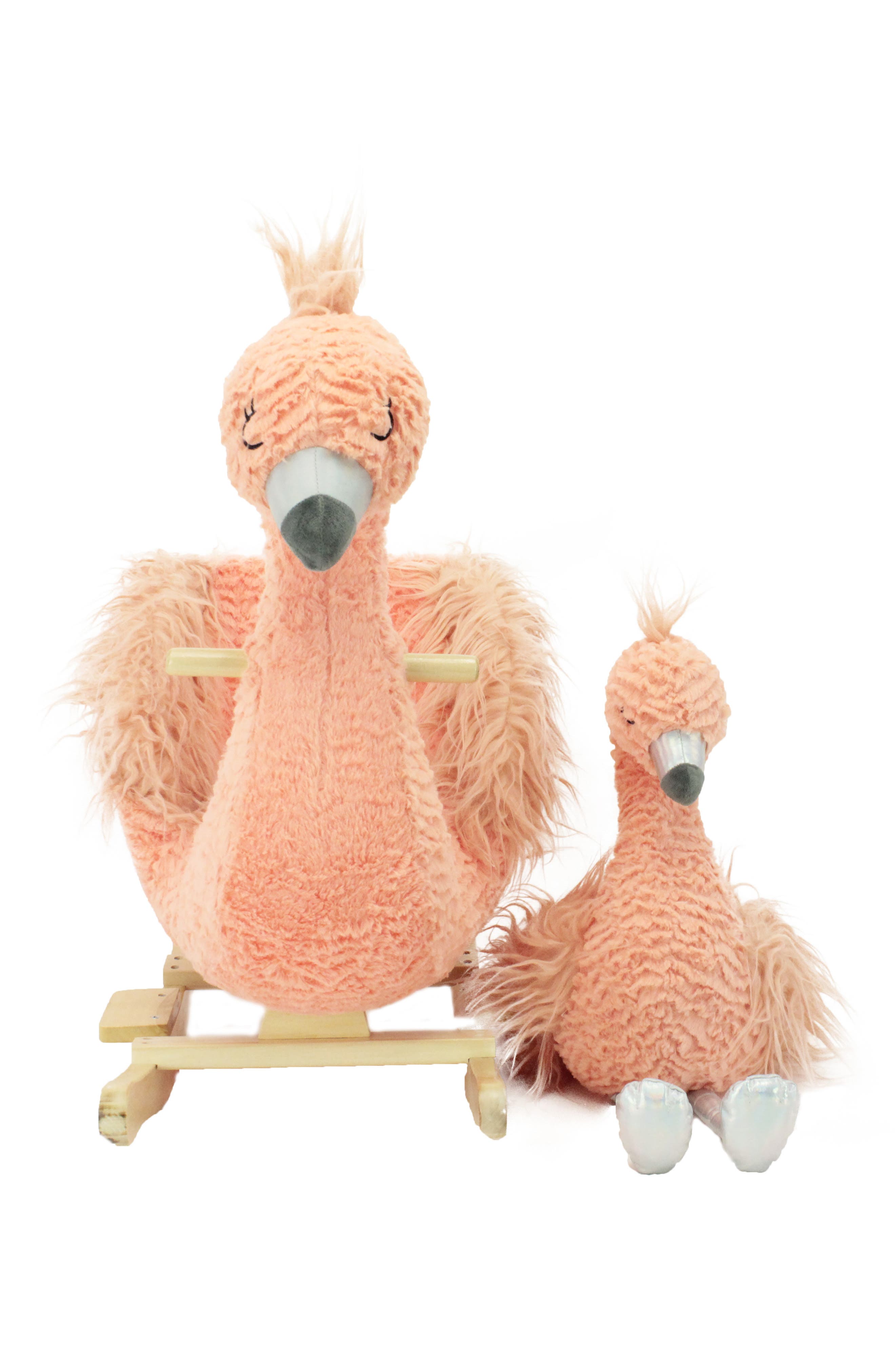 Soft Landing Darling Duo Flamingo Rocker & Toy Set | Nordstrom
