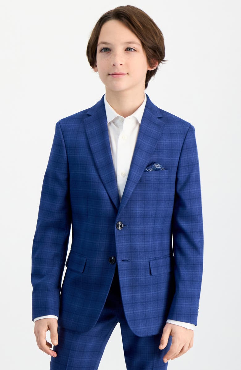 Tallia Kids' Navy Plaid Stretch Suit | Nordstromrack