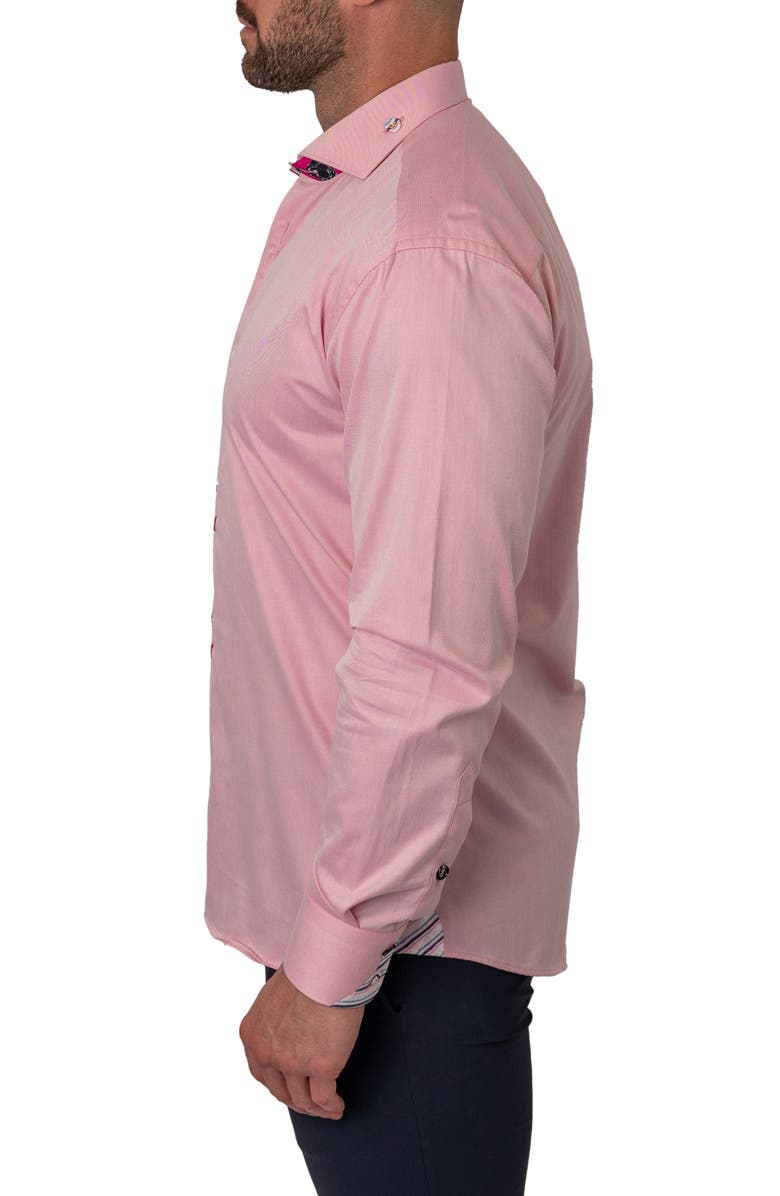 Maceoo Einstein Raspberry Pink Contemporary Fit Button-Up Shirt ...