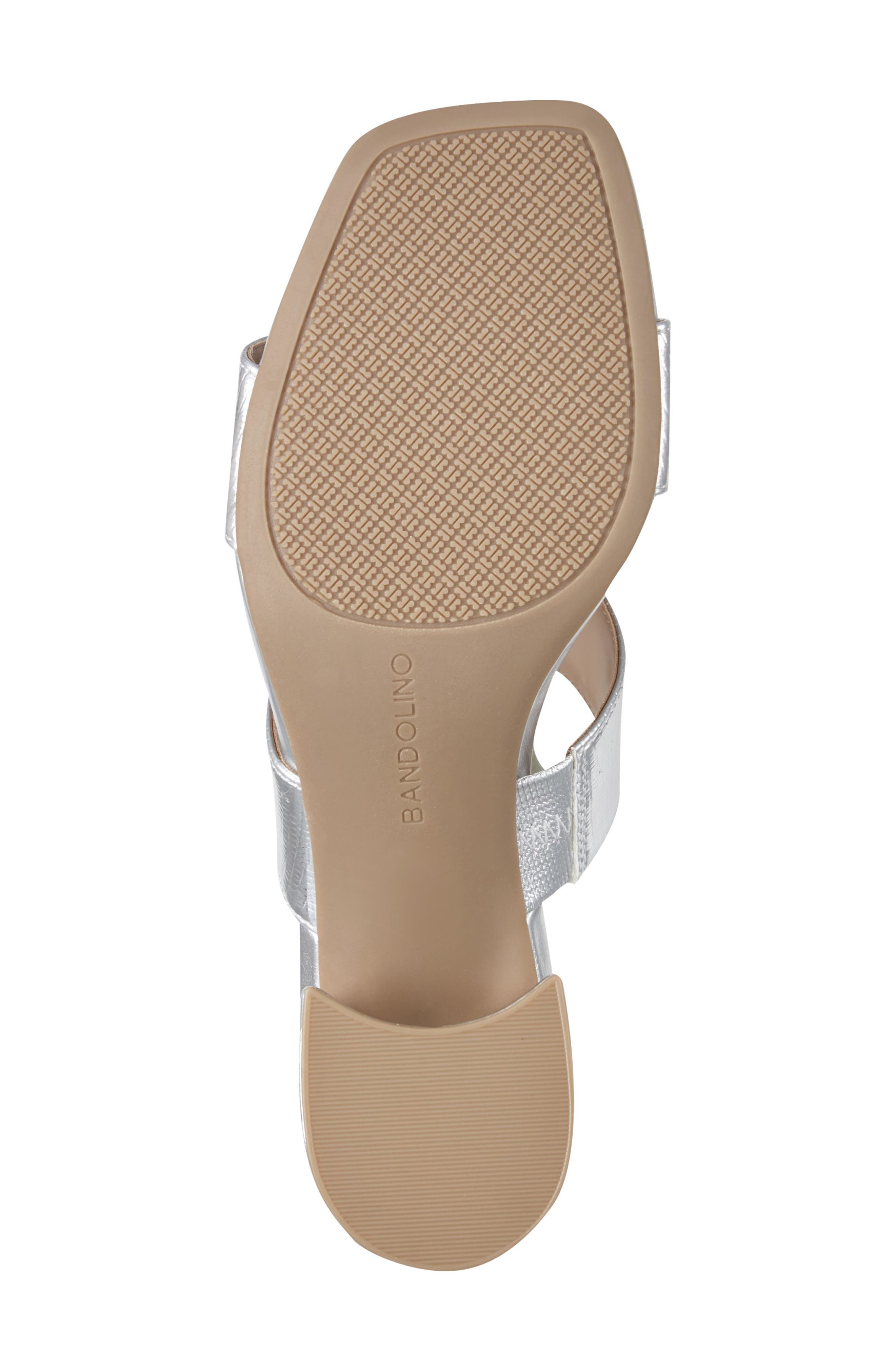 Bandolino Merring Block Heel Metallic Sandal (Women) | Nordstromrack