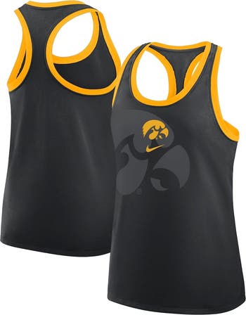 Nike Women's Nike Black Iowa Hawkeyes Primetime Racerback Tri-Blend ...