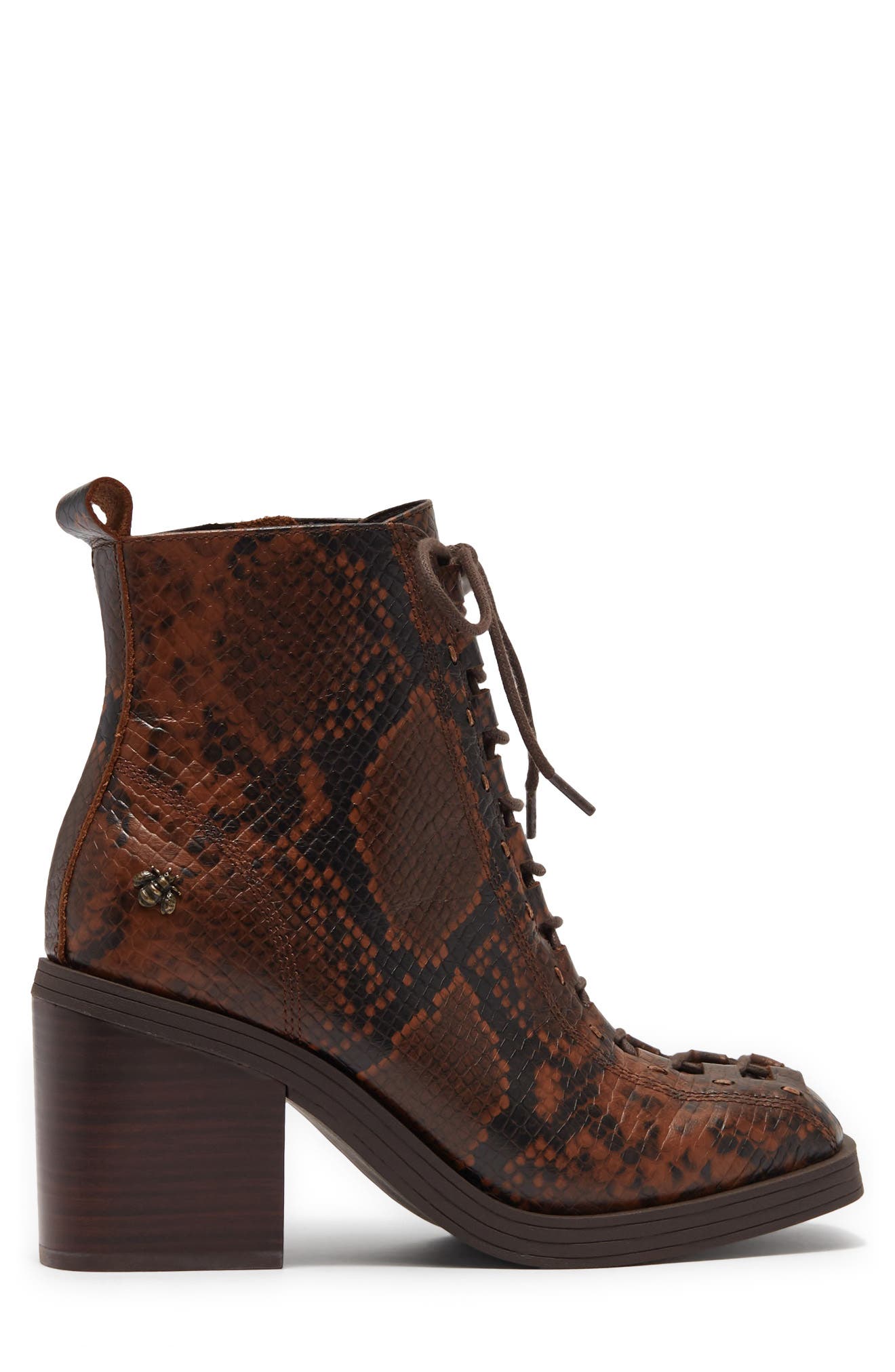 Kelsi Dagger Brooklyn Westlight Espresso Lace Up Chunk Heel Boot ...