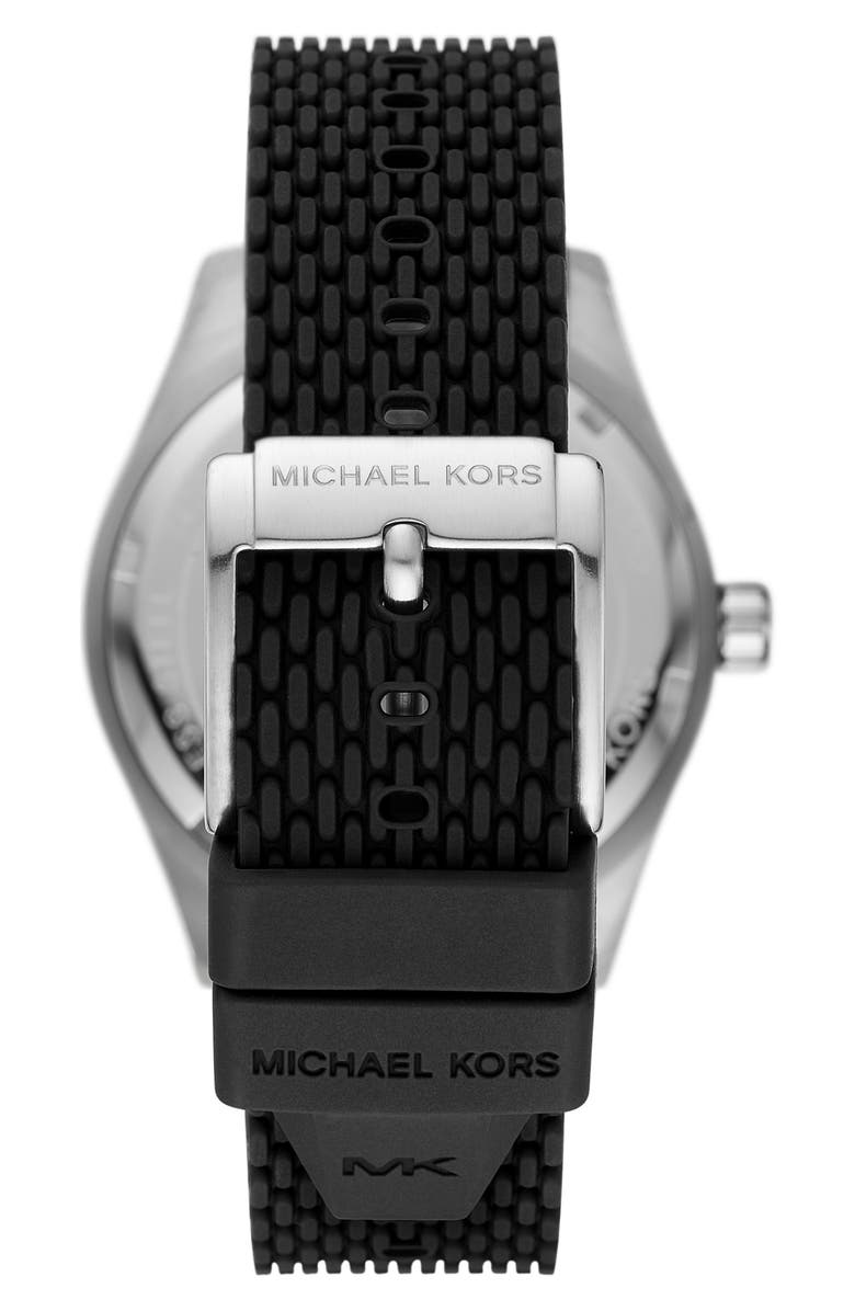 MICHAEL Michael Kors Layton Silicone Strap Watch, 44mm | Nordstrom