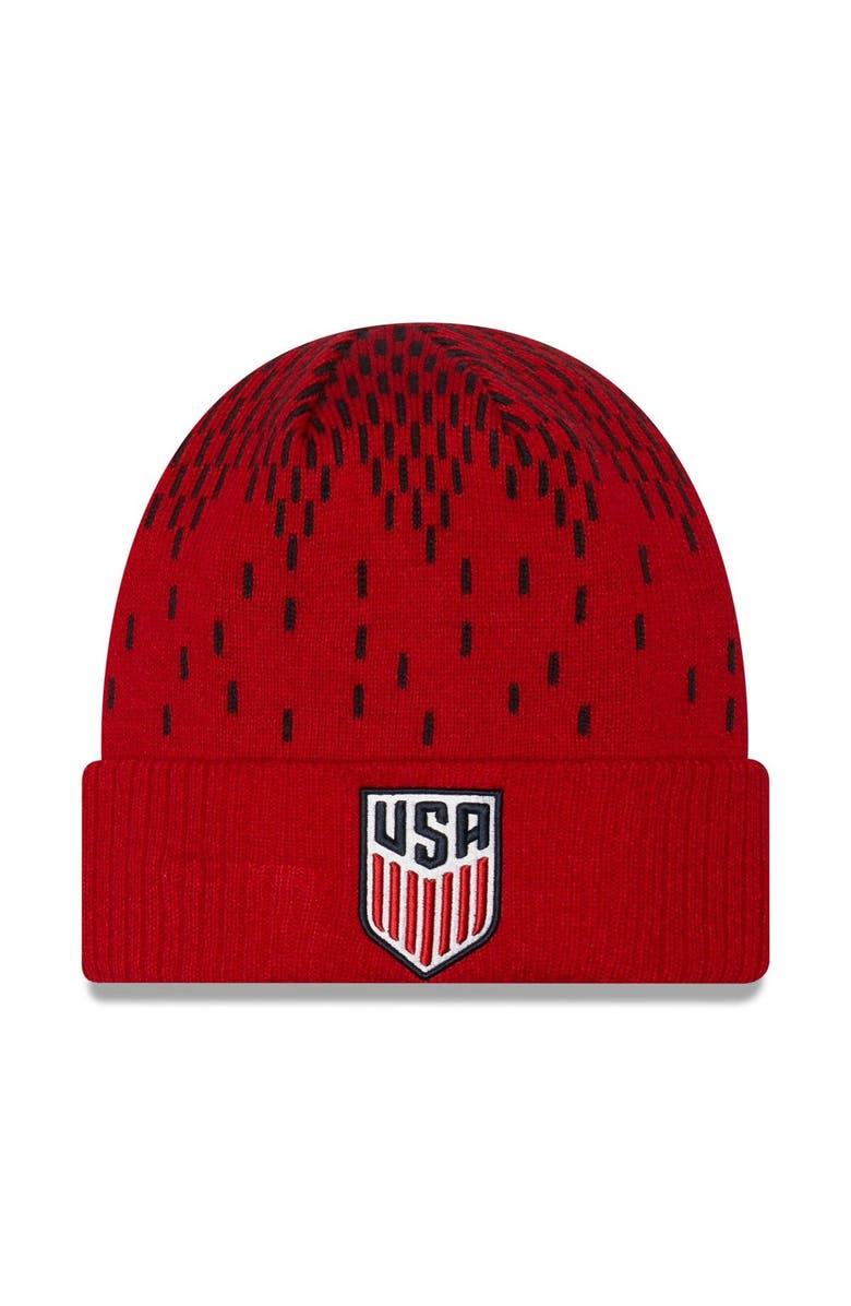 New Era Men's New Era Red USMNT Freeze Cuffed Knit Hat | Nordstrom