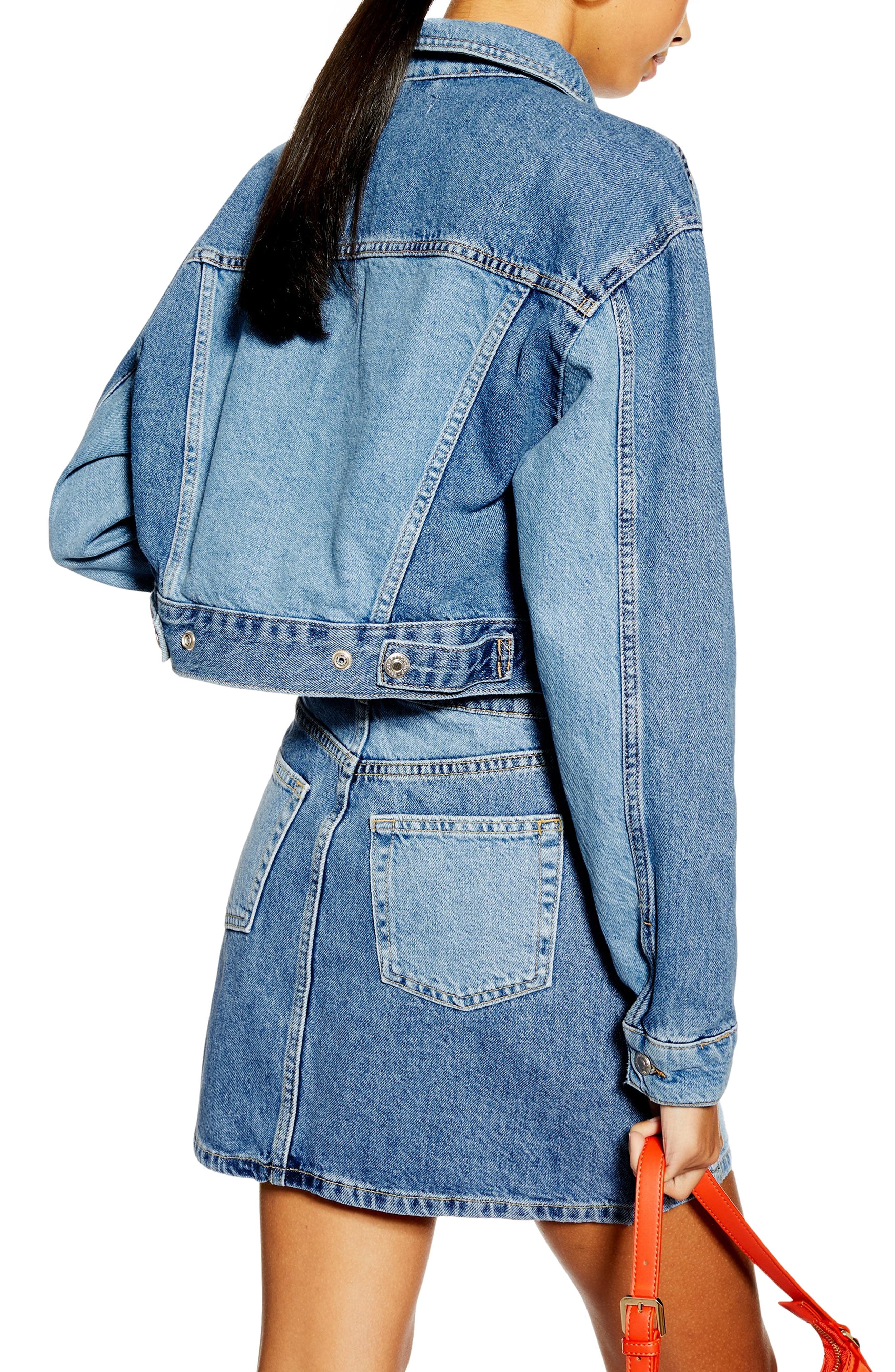 Topshop Block Denim Jacket | Nordstromrack