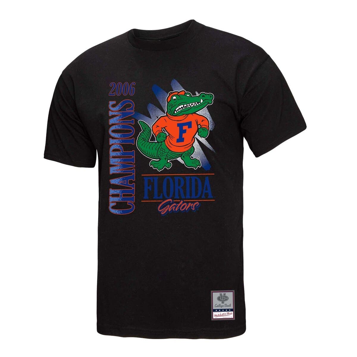 Men's Mitchell & Ness Black Florida Gators Retro Brush Mineral Wash T ...