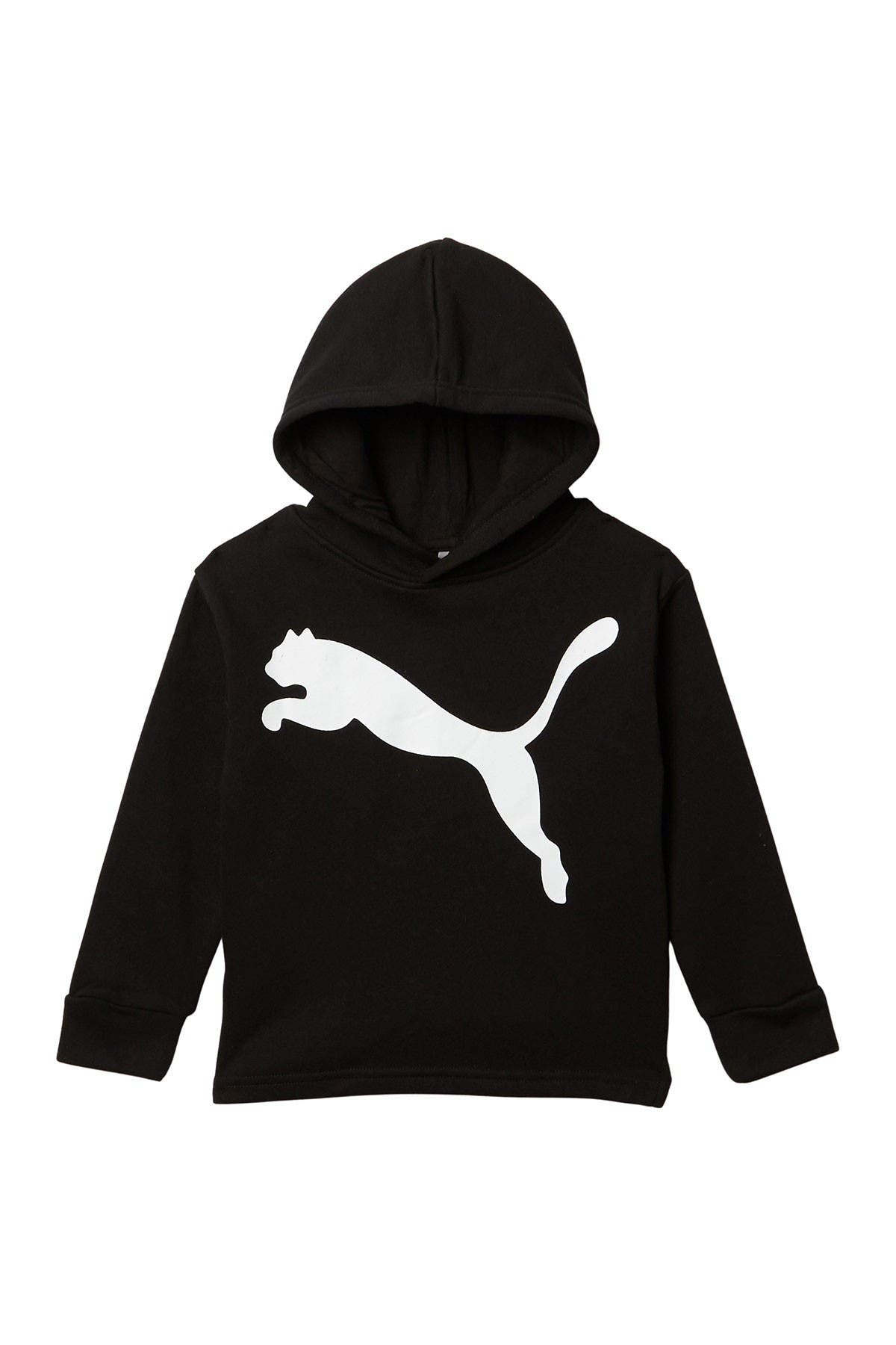 PUMA Fleece Logo Pullover Hoodie | Nordstromrack