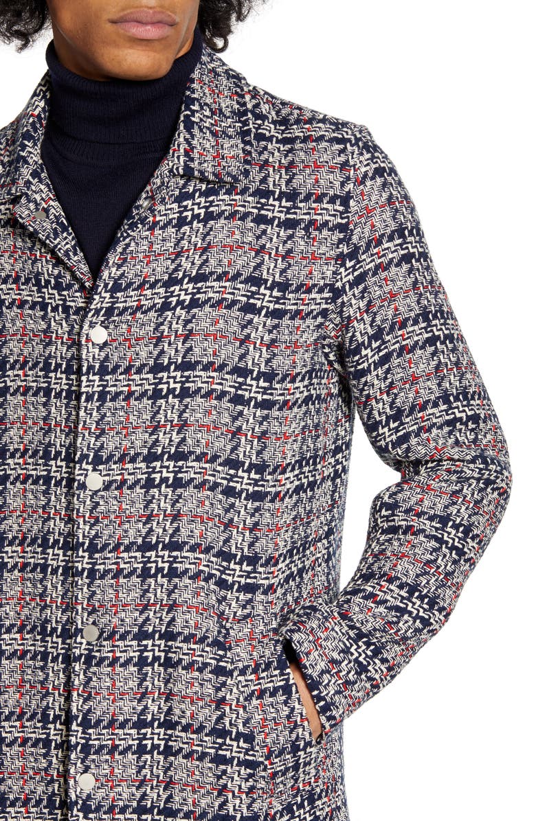 Wax London Navarino Mac 2.0 Midnight Tweed Coat | Nordstrom