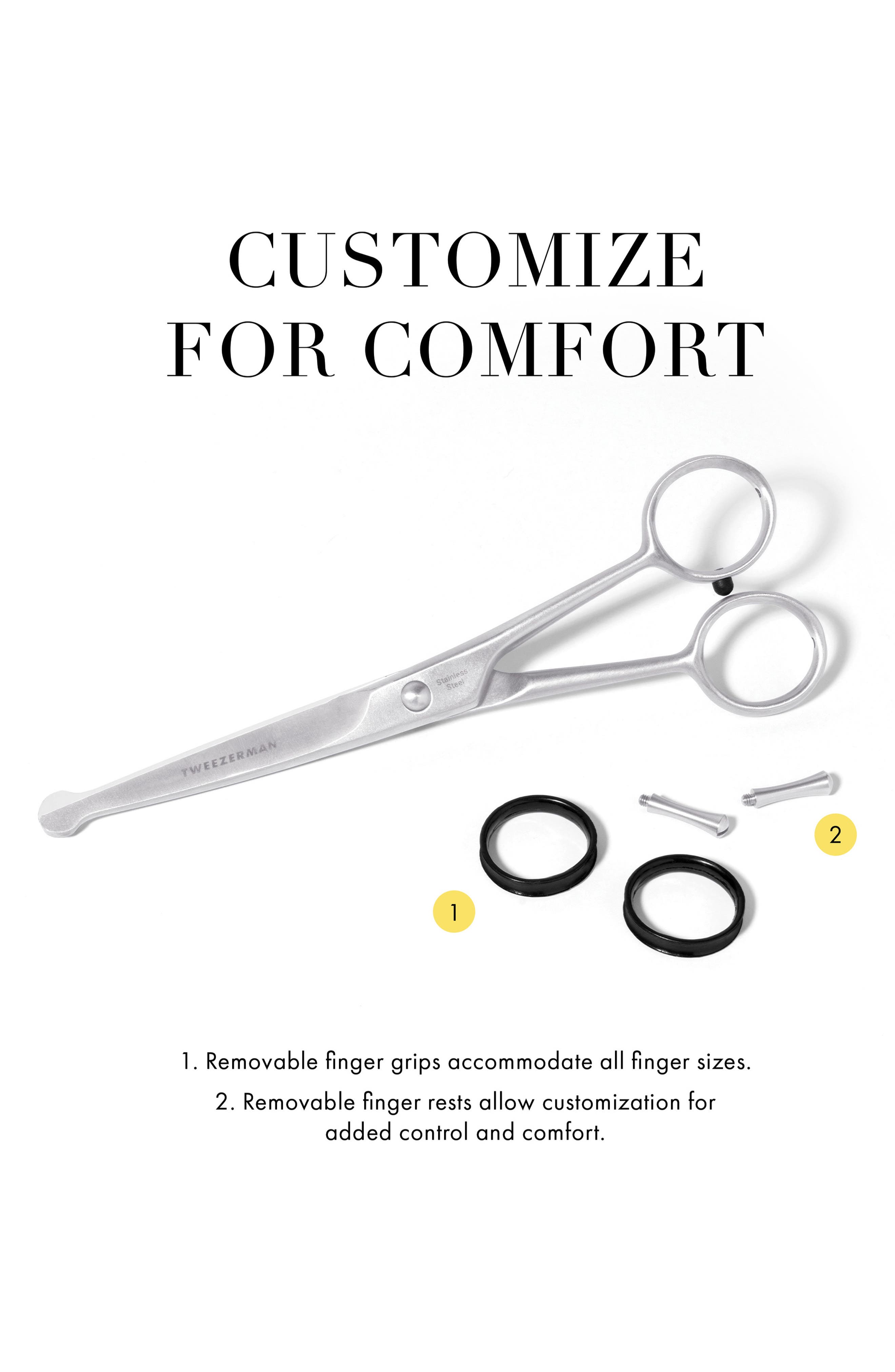 TWEEZERMAN Curved Grooming Shears | Nordstromrack