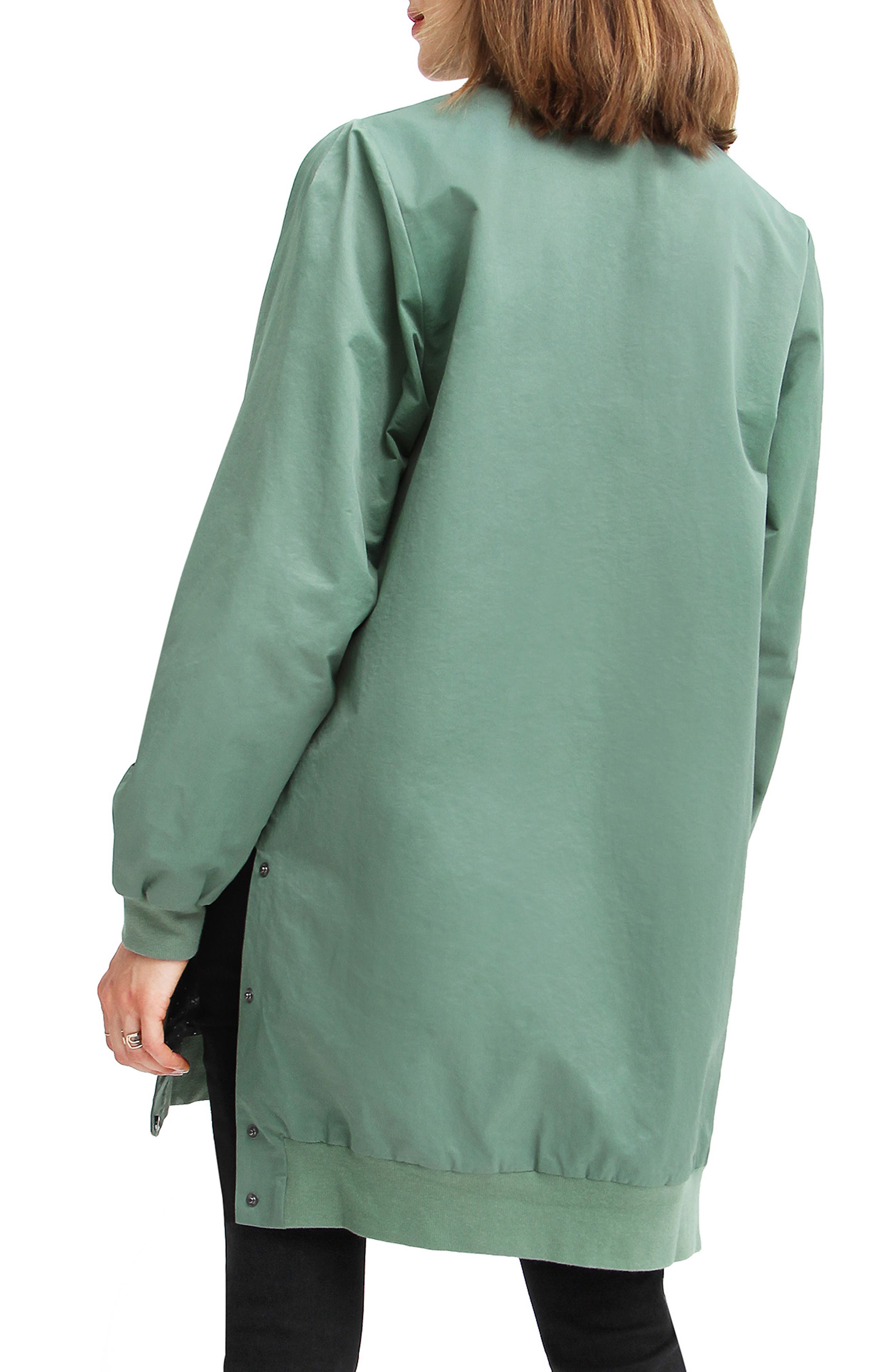 Belle & Bloom BELLE AND BLOOM Chasing You Long Bomber Jacket ...