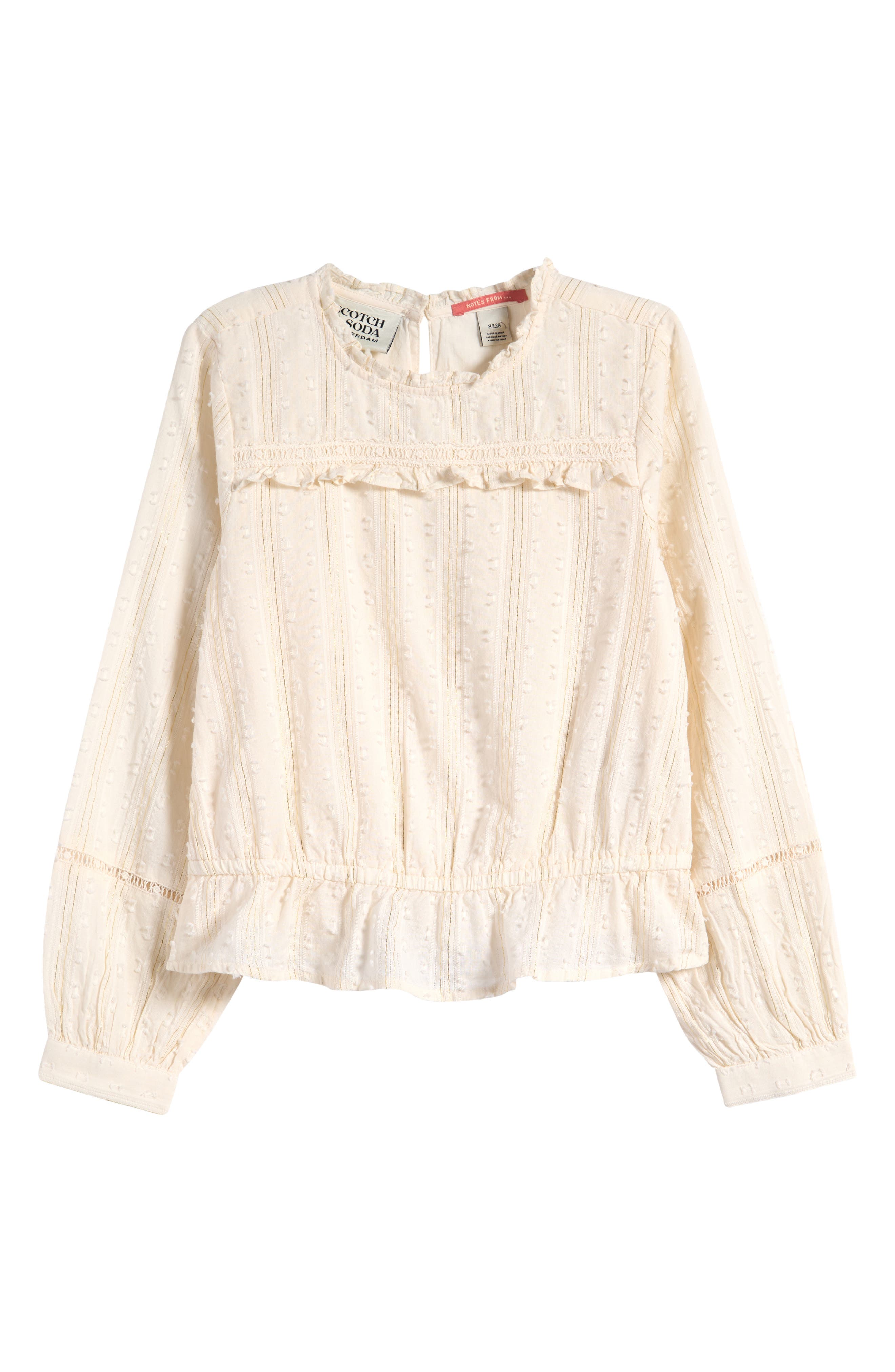 Scotch & Soda Kids' Festive Clip Dot Stretch Cotton Top | Nordstromrack