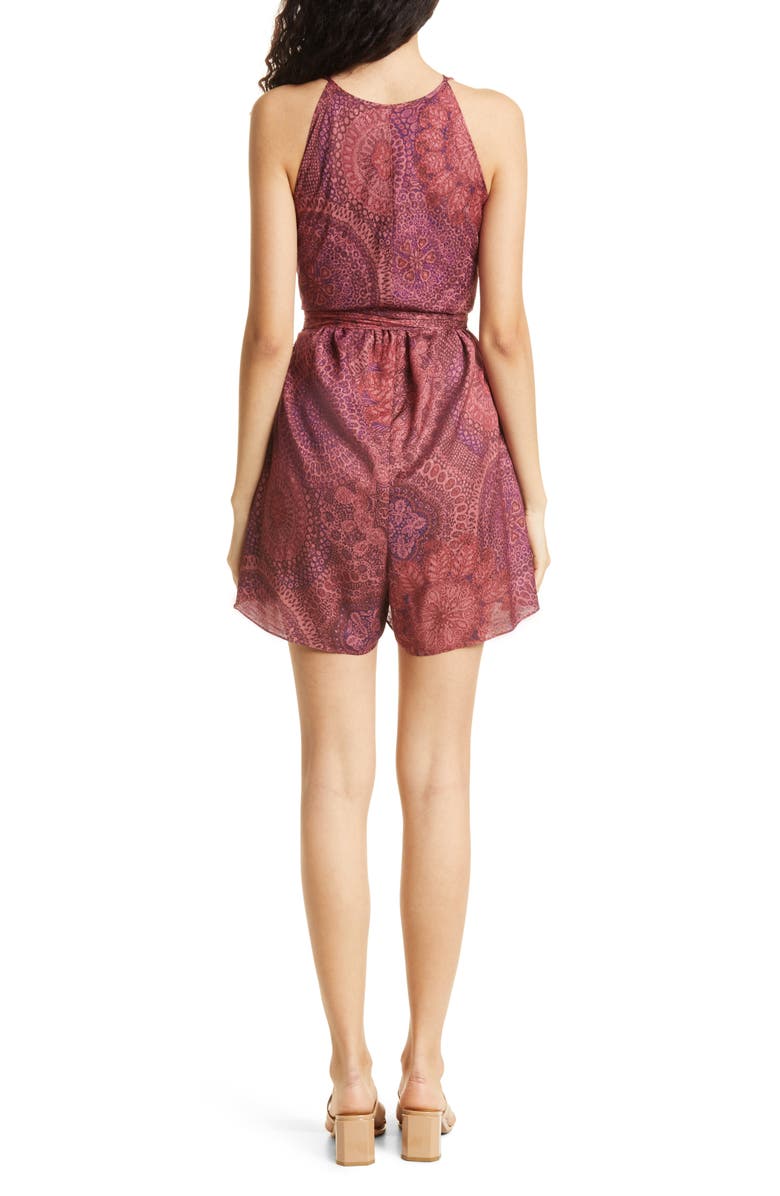 Ted Baker London Odesia Print Wrap Front Romper | Nordstrom