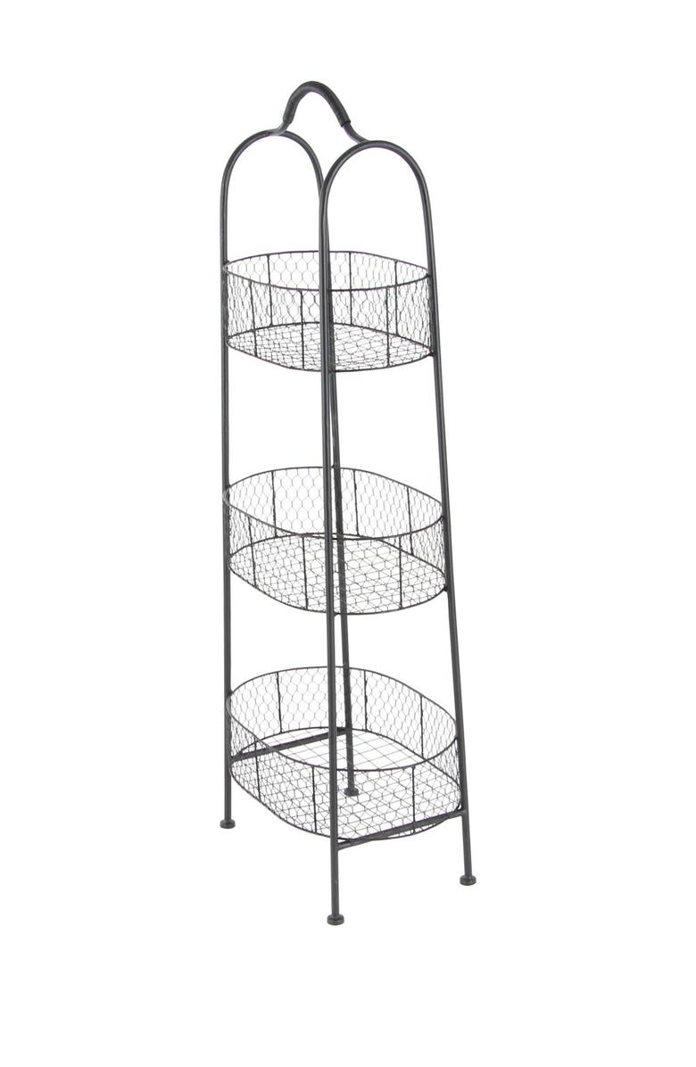 SONOMA SAGE HOME Black Iron Farmhouse Storage Cart | Nordstromrack