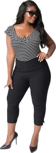 Unique Vintage Plus Size Rachelle Capri Pants | Nordstrom