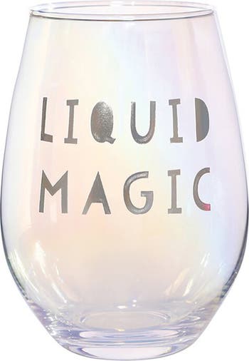 Slant Collections "Liquid Magic" Luster Jumbo Stemless Novelty Wine ...